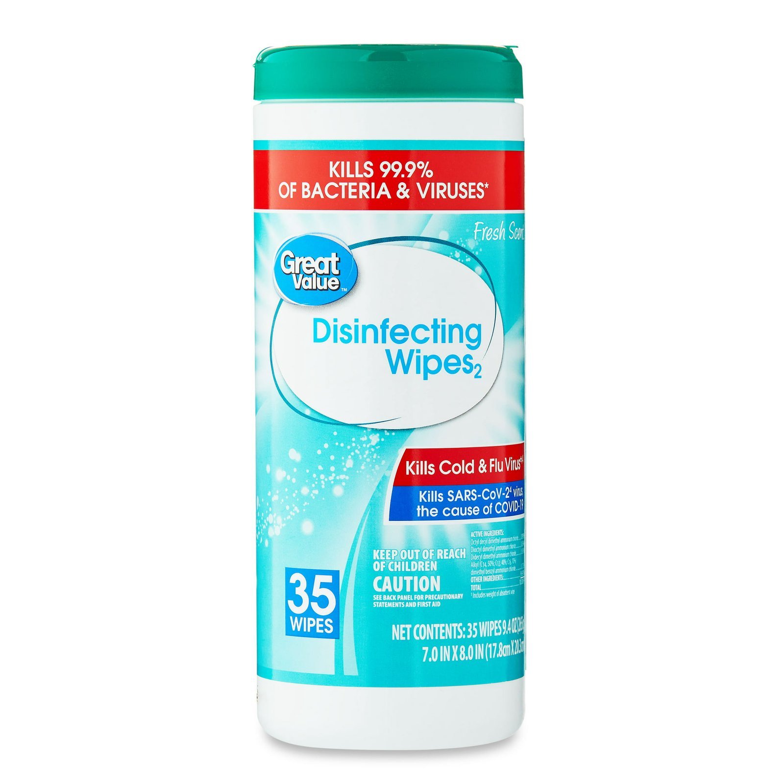 Great Value Fresh Scent Disinfecting Wipes, 35 Count – Smart Lifestyle ...